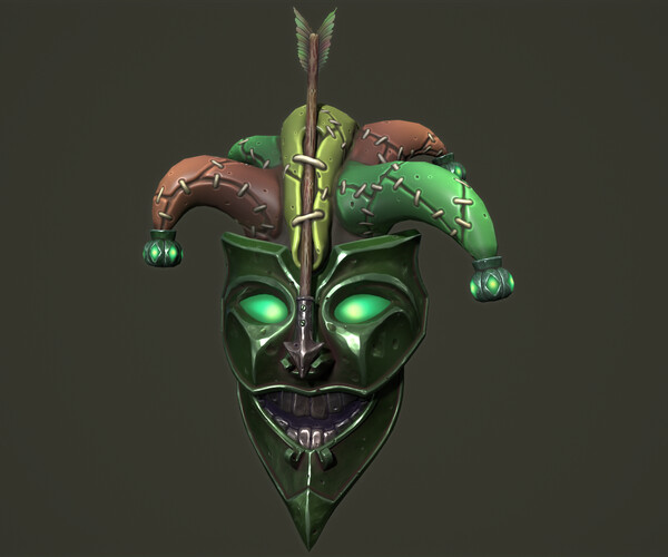 ArtStation - Jester mask | Game Assets