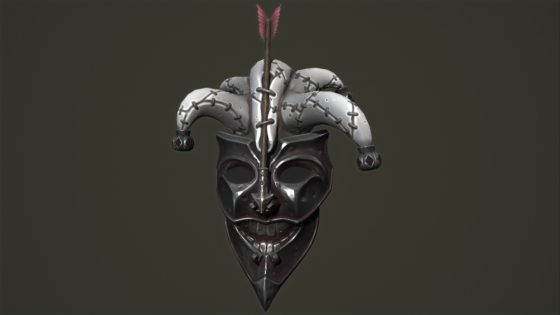 ArtStation - Jester mask | Game Assets