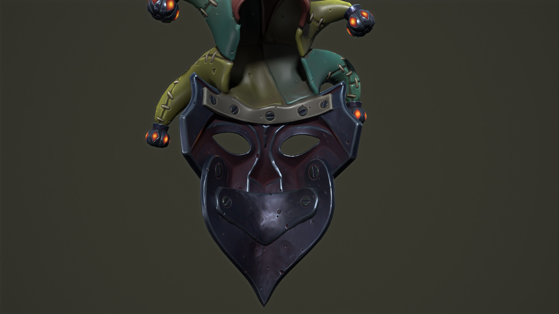ArtStation - Jester mask | Game Assets