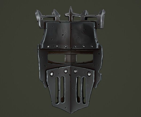 ArtStation - Knight mask | Game Assets