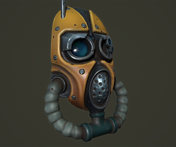 ArtStation - Tech priest mask | Game Assets