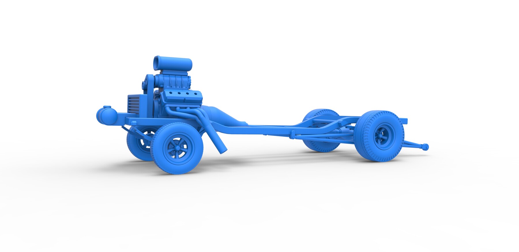 ArtStation - 3D printable Diecast Chassis of Gasser Scale 1:25 | Resources