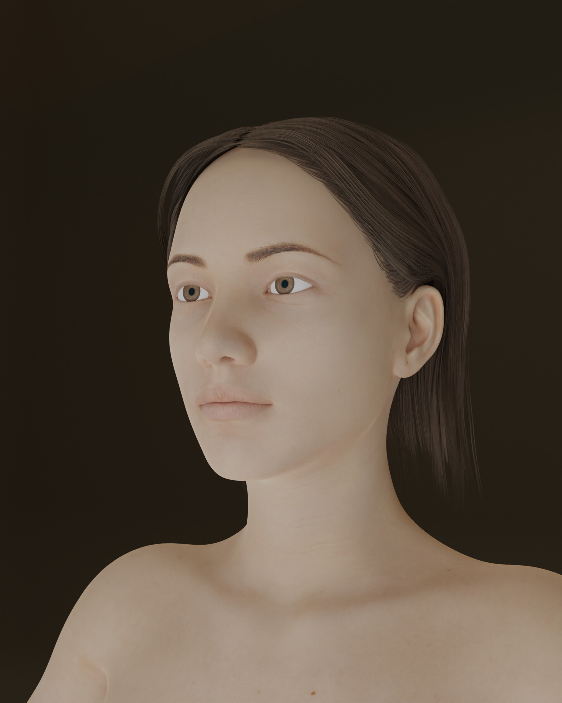 ArtStation - Lora Hair ( hair cards) .blend file | Game Assets