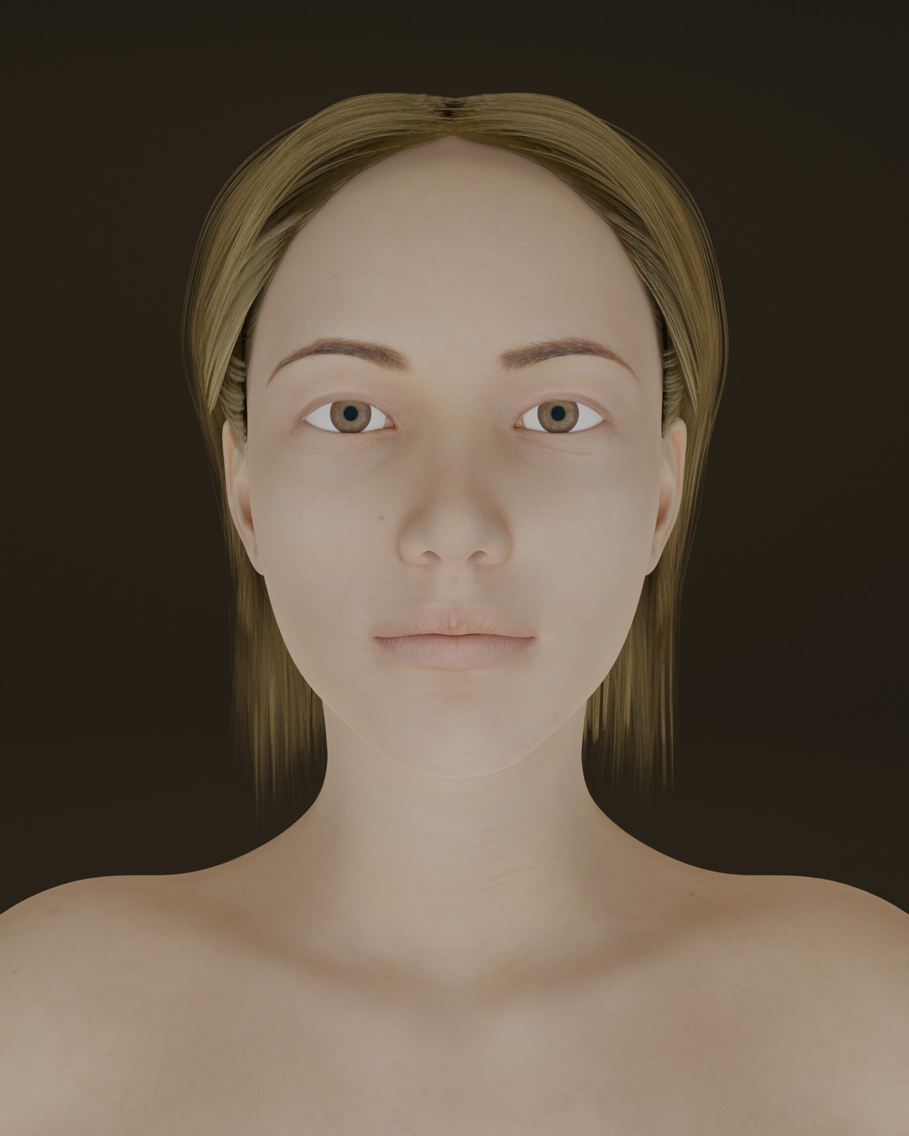 ArtStation - Lora Hair ( hair cards) .blend file | Game Assets