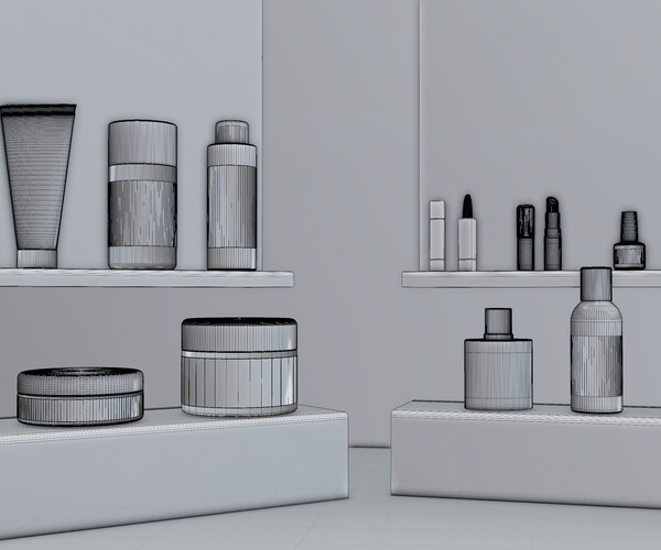 ArtStation - 3D Cosmetic Bottles | Resources