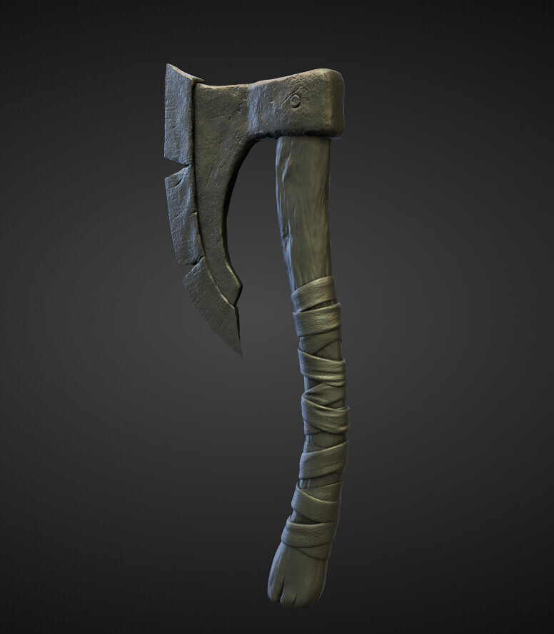 ArtStation - AXE2 high and low poly | Game Assets
