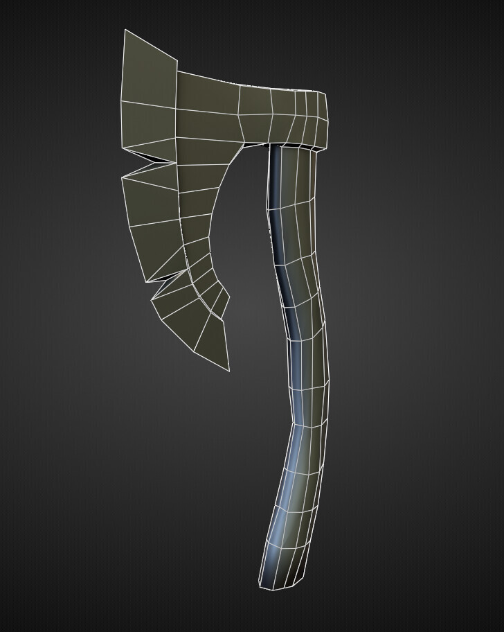 ArtStation - AXE2 high and low poly | Game Assets