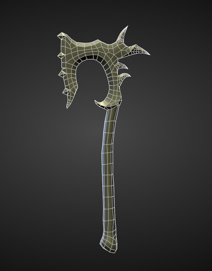 ArtStation - AXE4 high and low poly | Game Assets