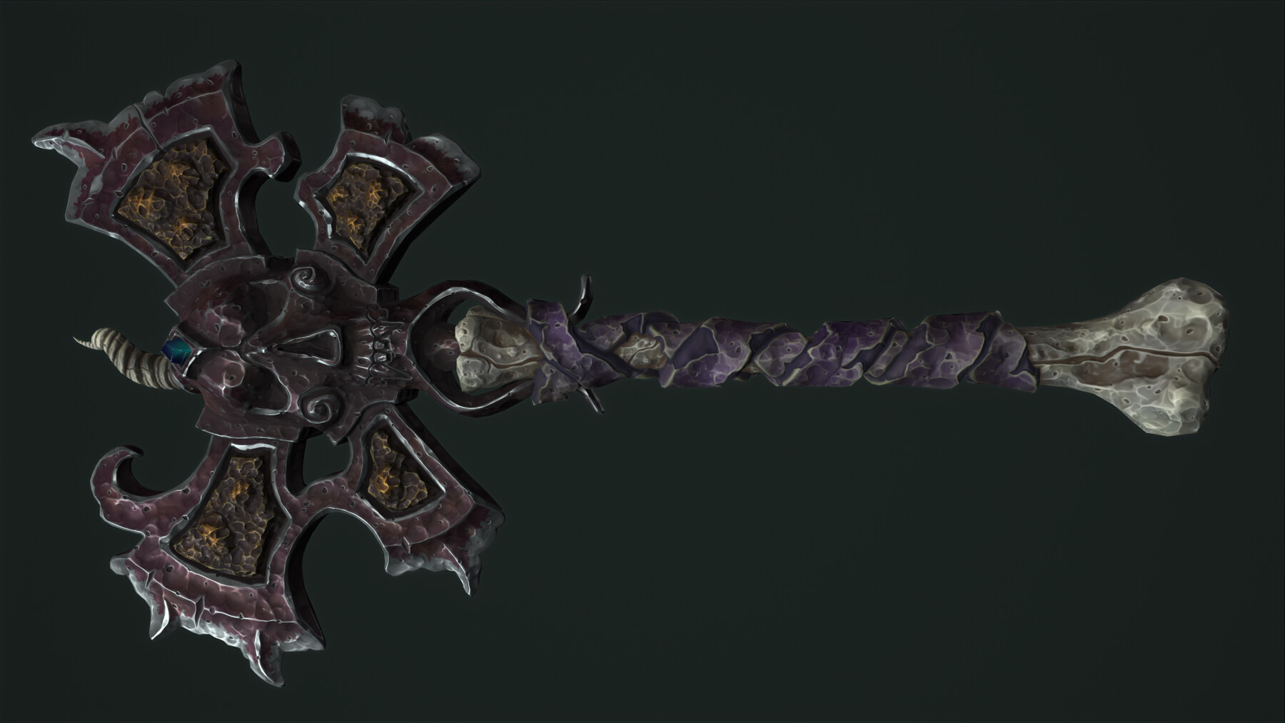 ArtStation - Undead poleaxe | Game Assets