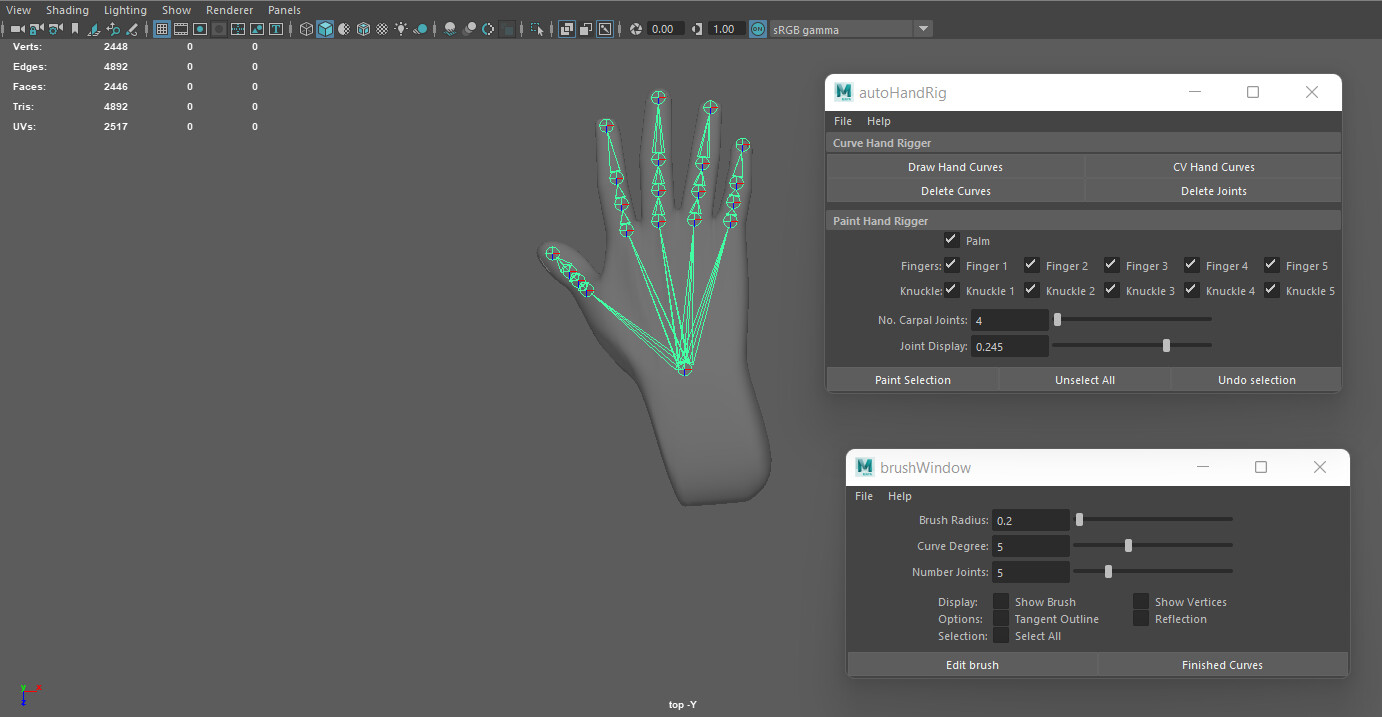 ArtStation - Automatic Hand Rigger For Maya | Resources