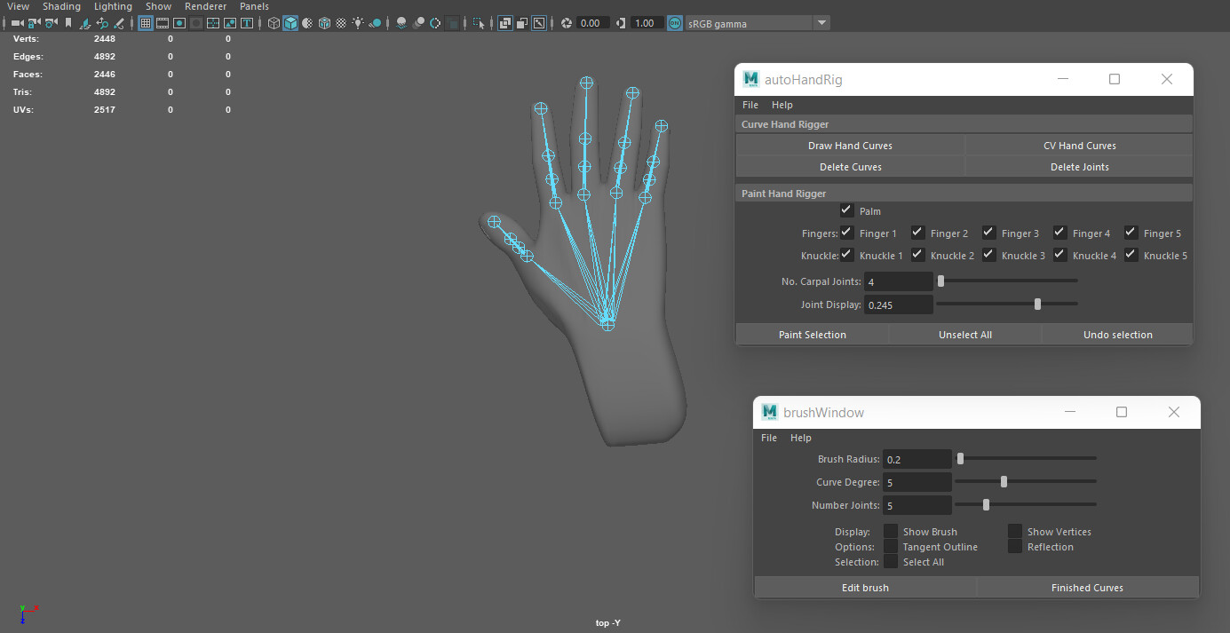 ArtStation - Automatic Hand Rigger For Maya | Resources