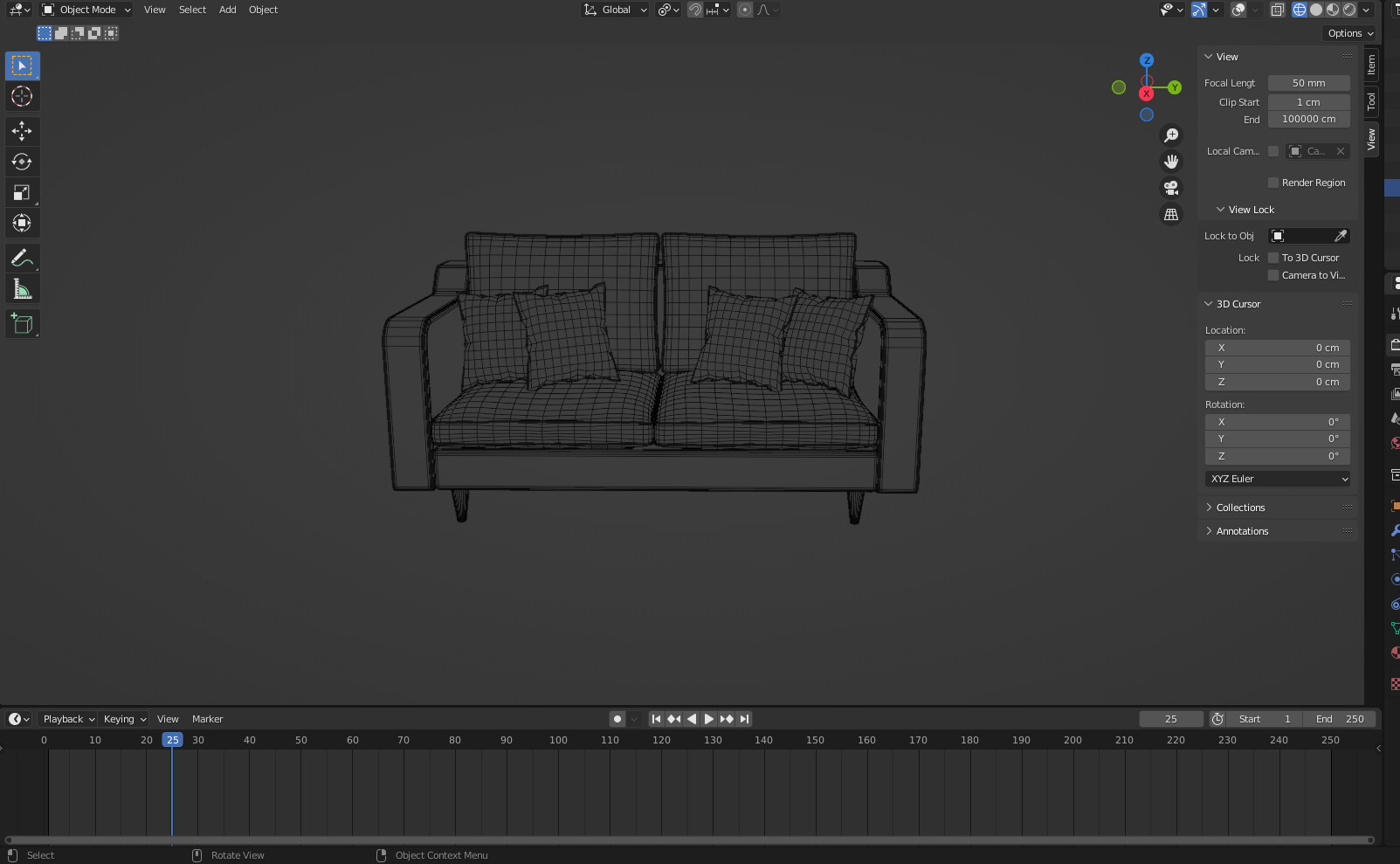 ArtStation - Sofa Set | Game Assets