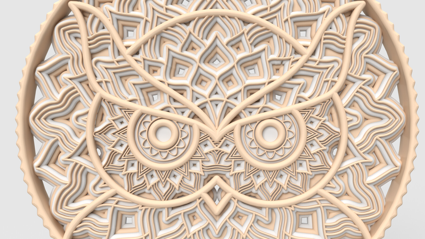 ArtStation - Circular Owl Decor | Resources