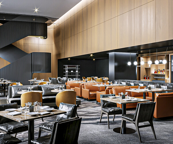 ArtStation - European Restaurant Collection 04 | Resources