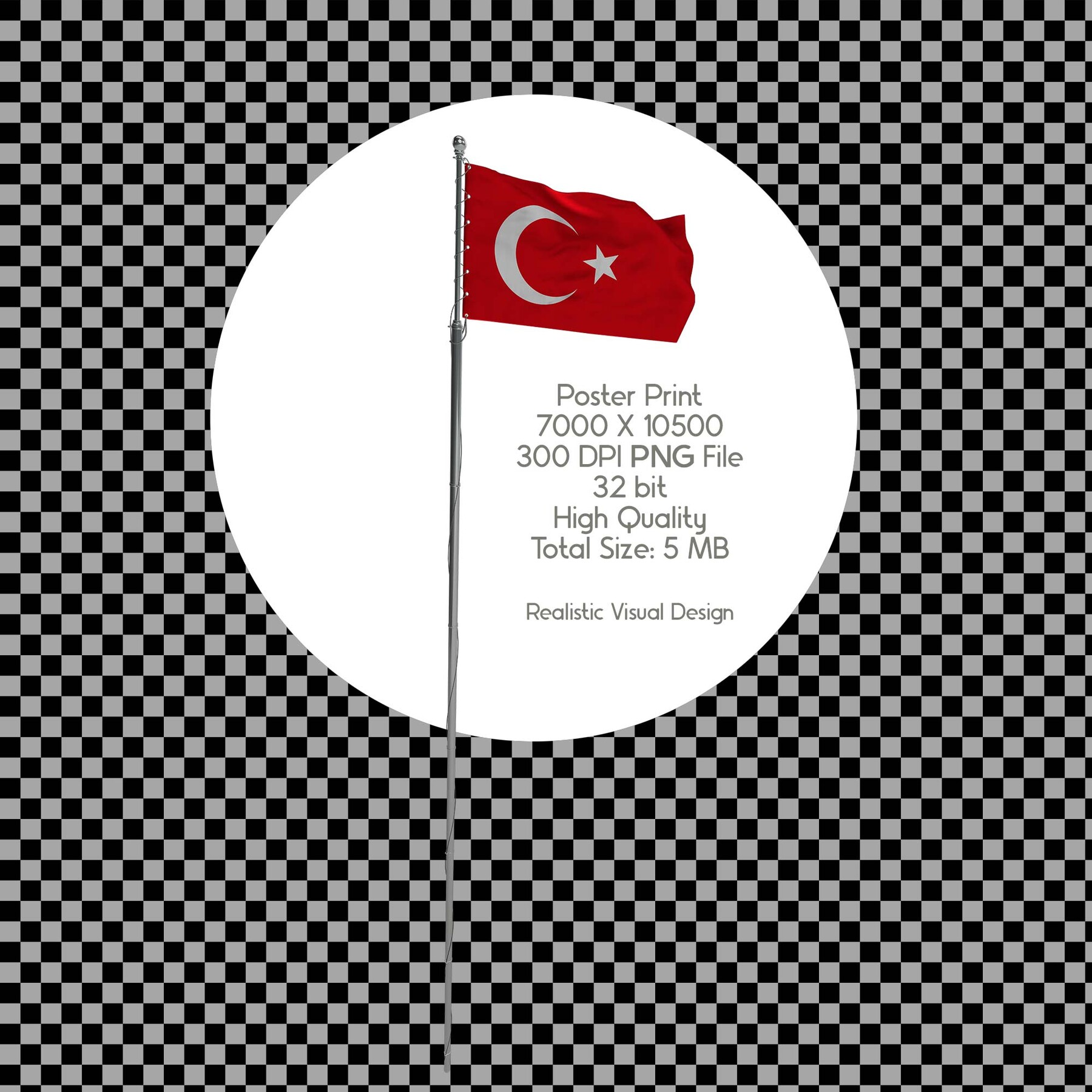 ArtStation - Turkish (.PNG) Flag Set | Resources