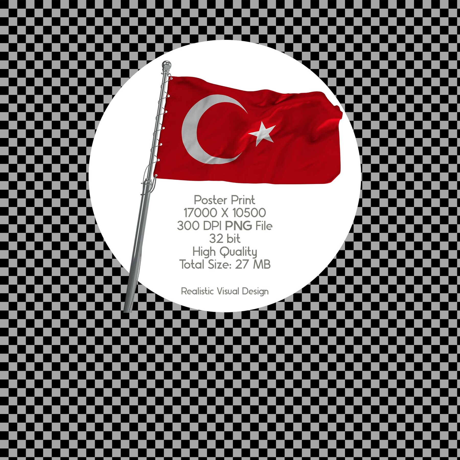 ArtStation - Turkish (.PNG) Flag Set | Resources
