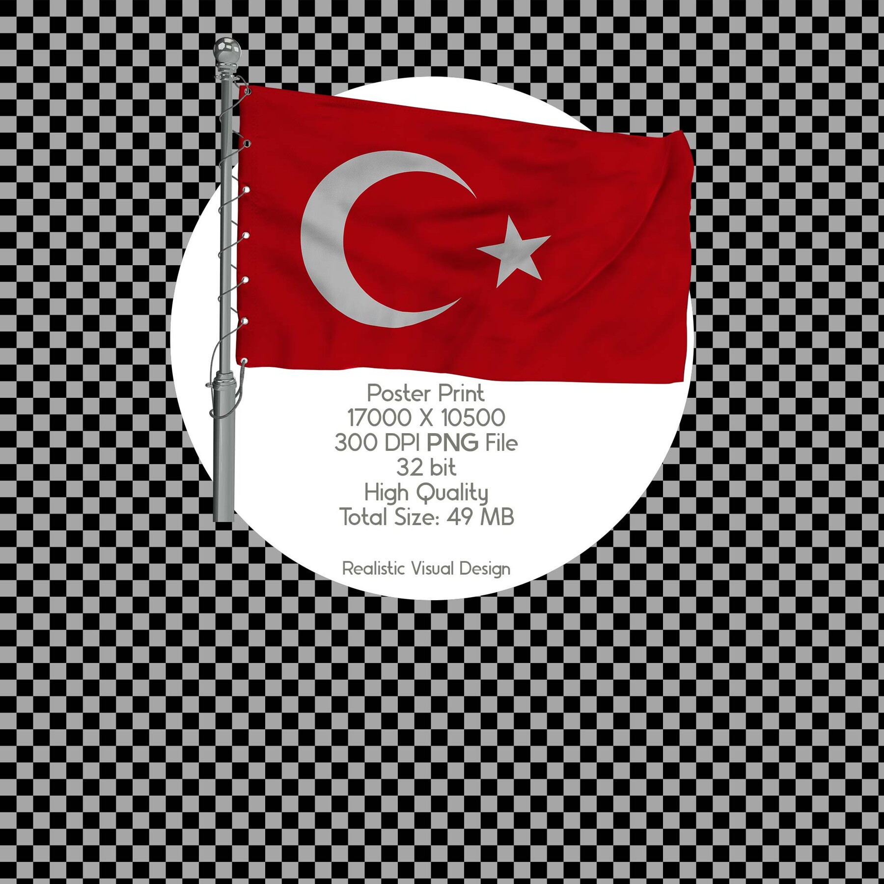 ArtStation - Turkish (.PNG) Flag Set | Resources