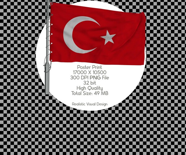 ArtStation - Turkish (.PNG) Flag Set | Resources