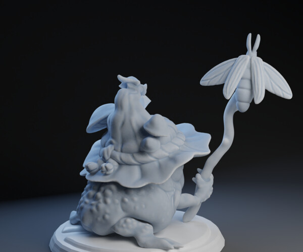 ArtStation - Toad Wizard - Tabletop Miniature (Pre-supported) | Resources