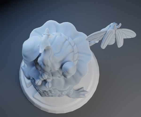 ArtStation - Toad Wizard - Tabletop Miniature (Pre-supported) | Resources