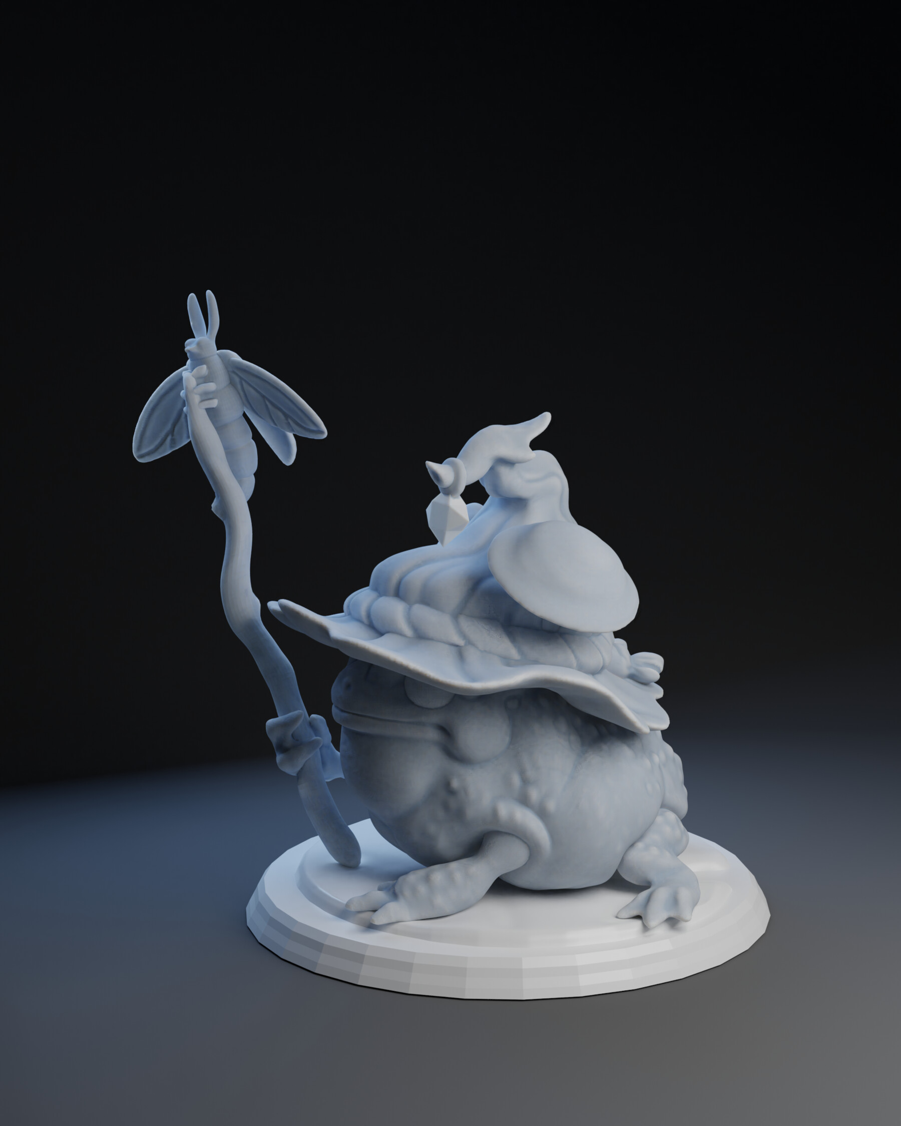 ArtStation - Toad Wizard - Tabletop Miniature (Pre-supported) | Resources