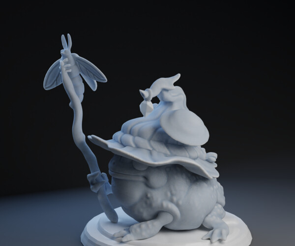 ArtStation - Toad Wizard - Tabletop Miniature (Pre-supported) | Resources