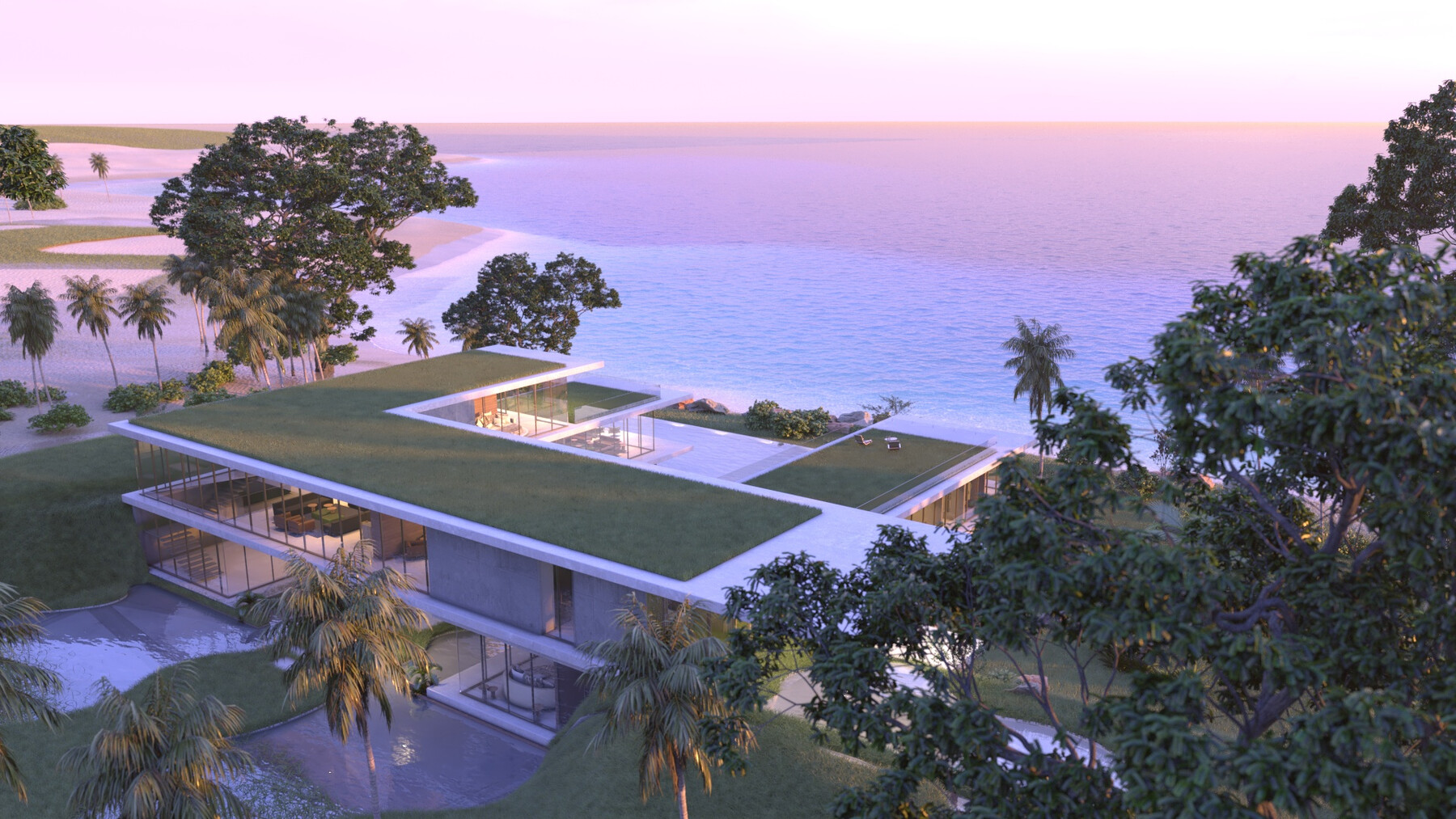 ArtStation - modern beach villa revit vray 3dmax | Resources