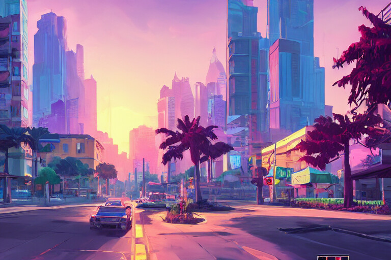 ArtStation - 15 Gta6 city 850 jpg background collection | Artworks