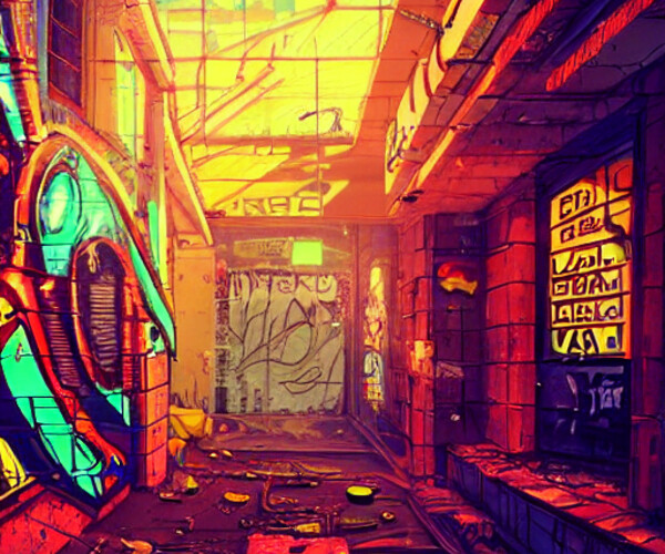ArtStation - 16 UnderGround Graffity Street Light 750 jpg collection ...