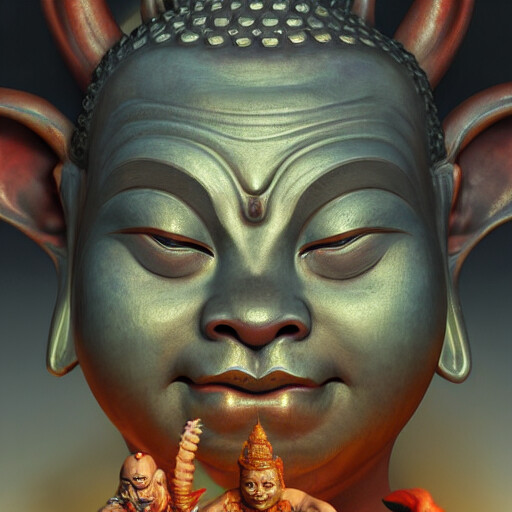 ArtStation - Oni Statue 250 jpg pack | Artworks