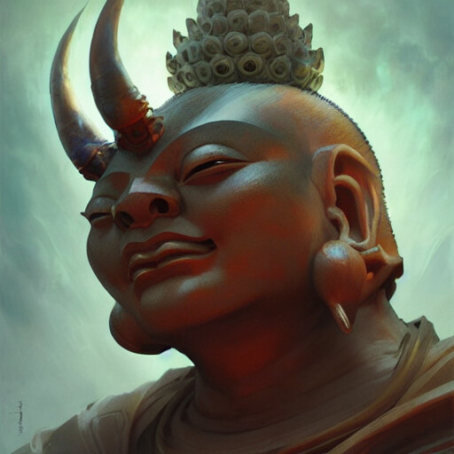 ArtStation - Oni Statue 250 jpg pack | Artworks