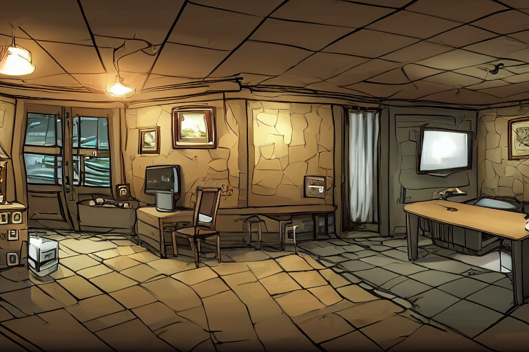 ArtStation - 21 Point and click environement office game background ...