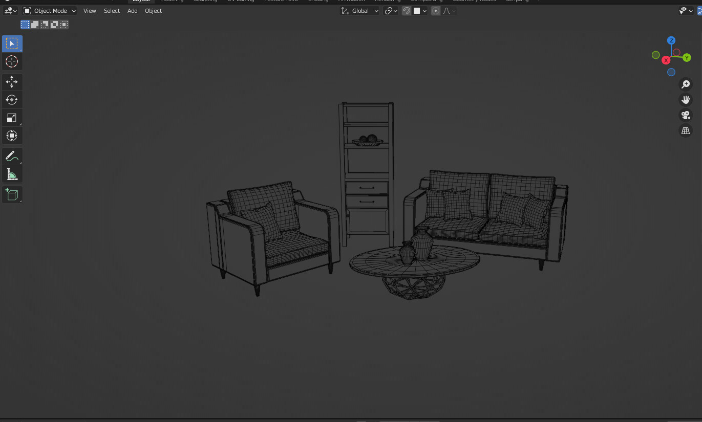 ArtStation - Sofa Set | Game Assets