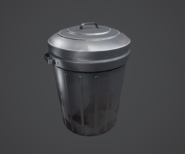 ArtStation - Stylized Trash Can | Game Assets