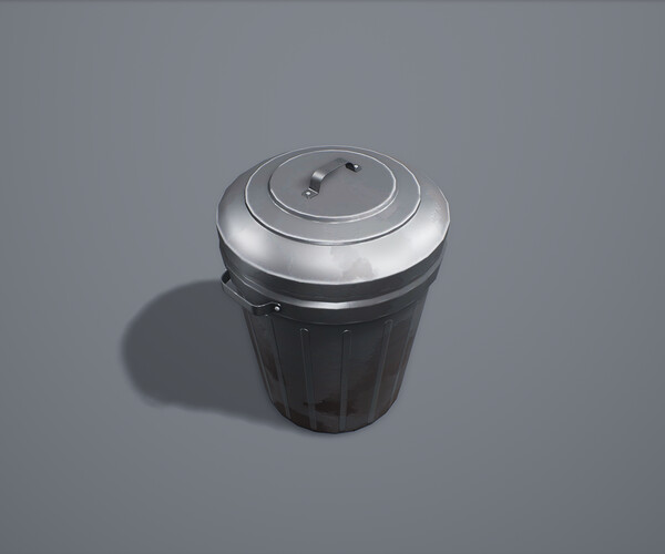 ArtStation - Stylized Trash Can | Game Assets