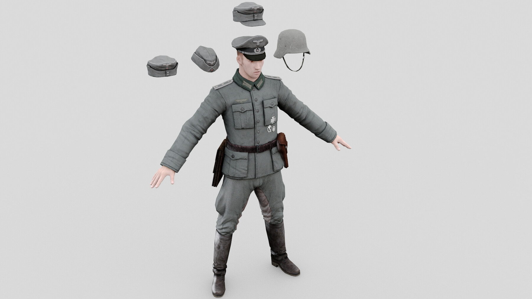 ArtStation - German soldiers officer | Resources