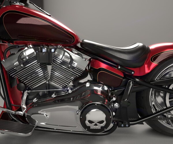 ArtStation - Big Custom Motorcycle | Game Assets