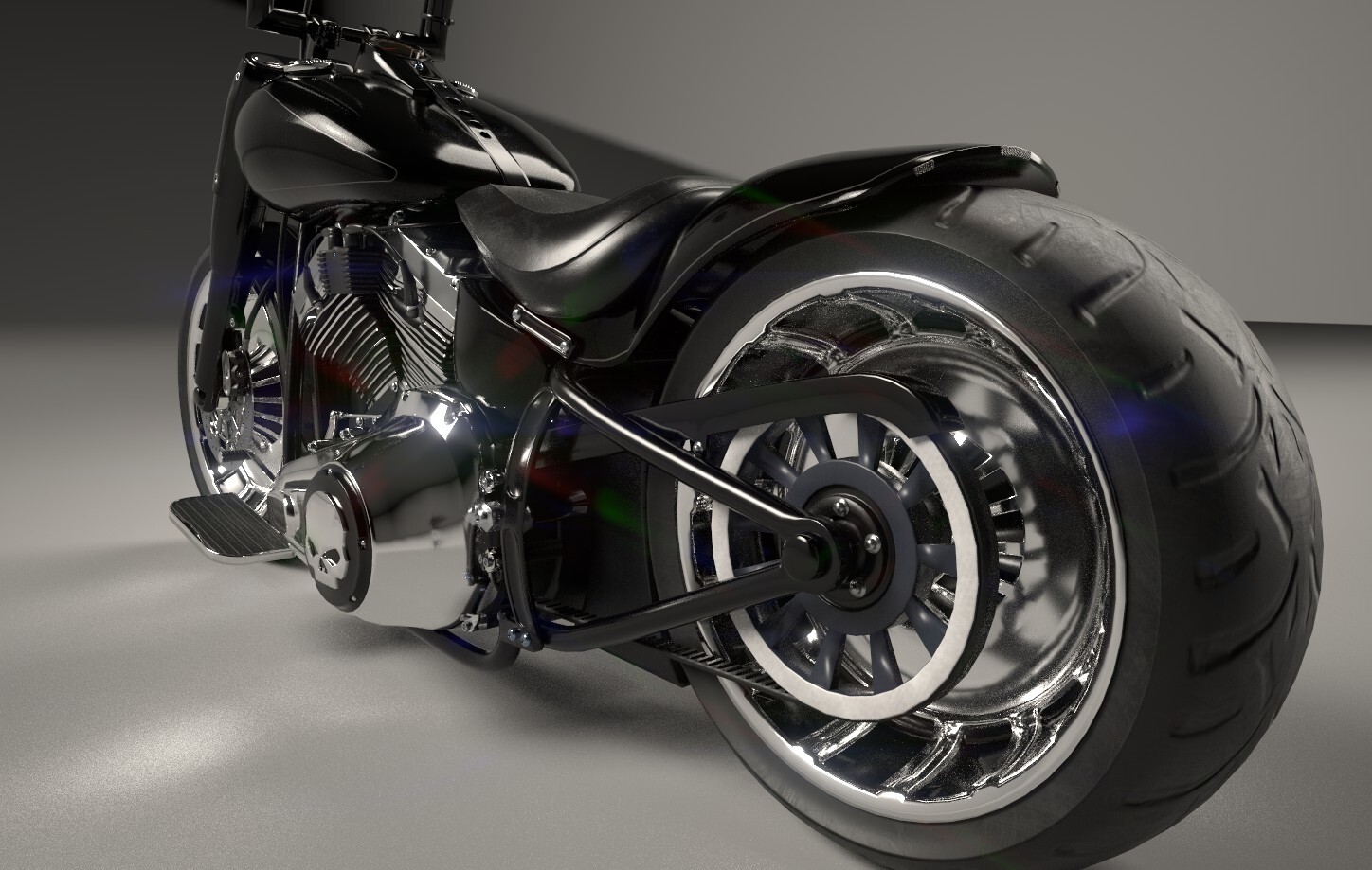 ArtStation - Big Custom Motorcycle | Game Assets