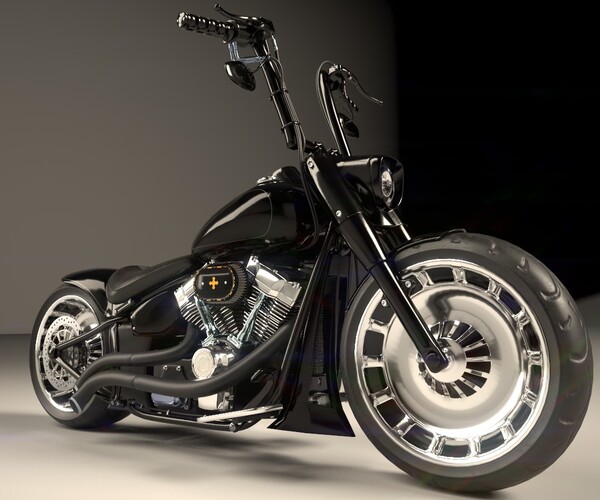 ArtStation - Big Custom Motorcycle | Game Assets