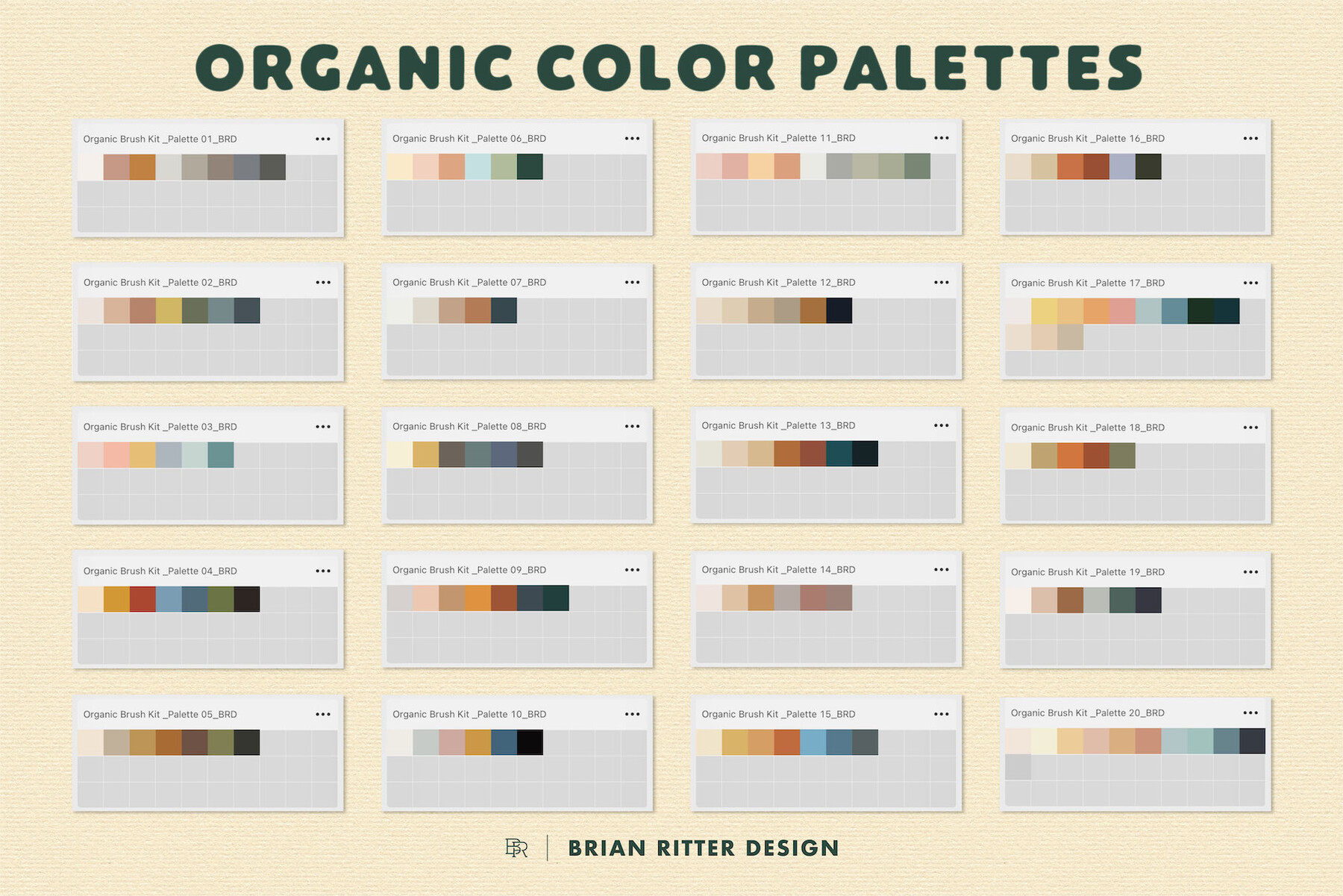 ArtStation - Organic Brush Kit for Procreate | Brushes