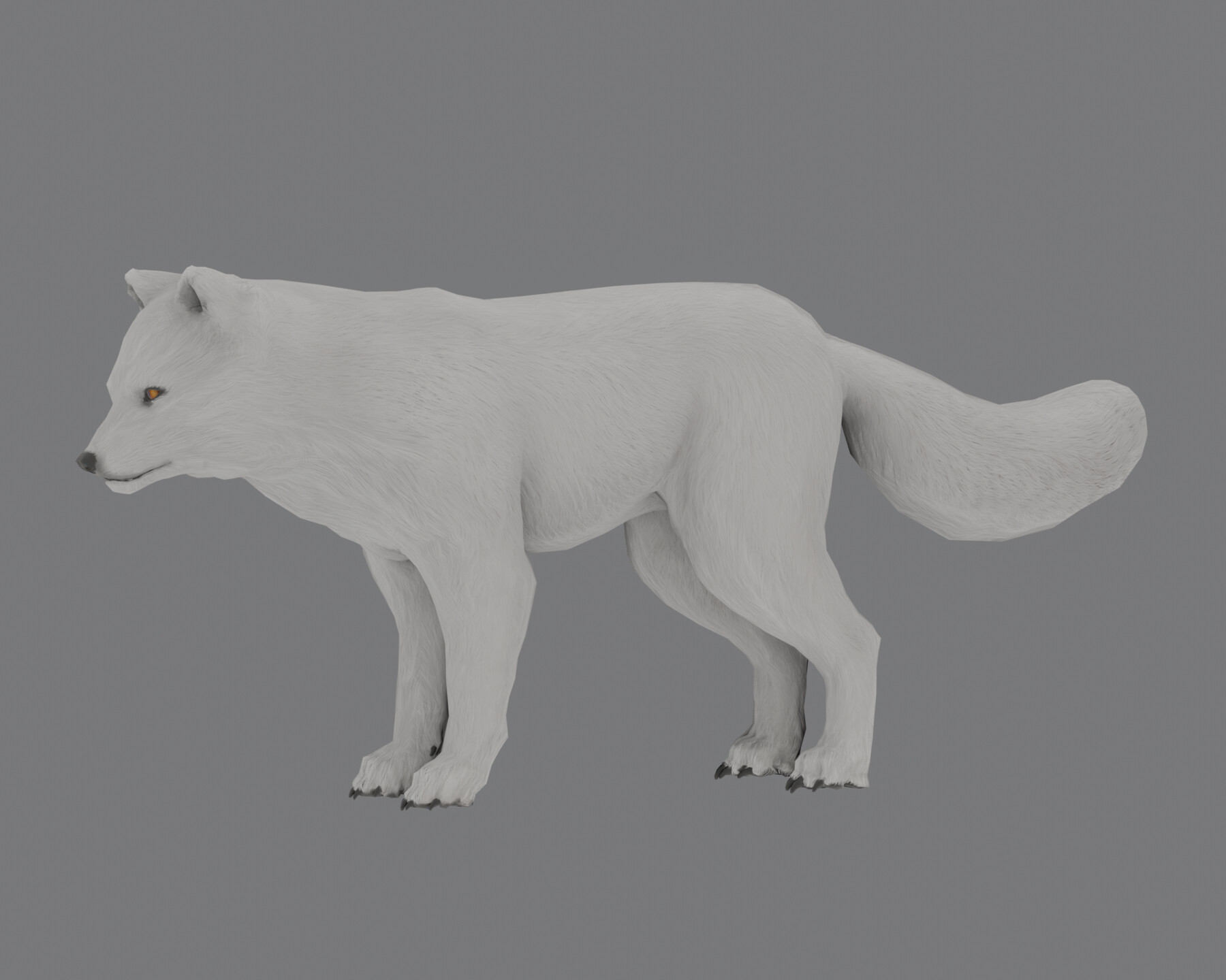 ArtStation - Arctic Fox - rigged game model | Game Assets