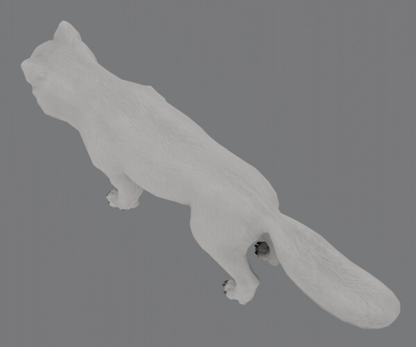 ArtStation - Arctic Fox - rigged game model | Game Assets