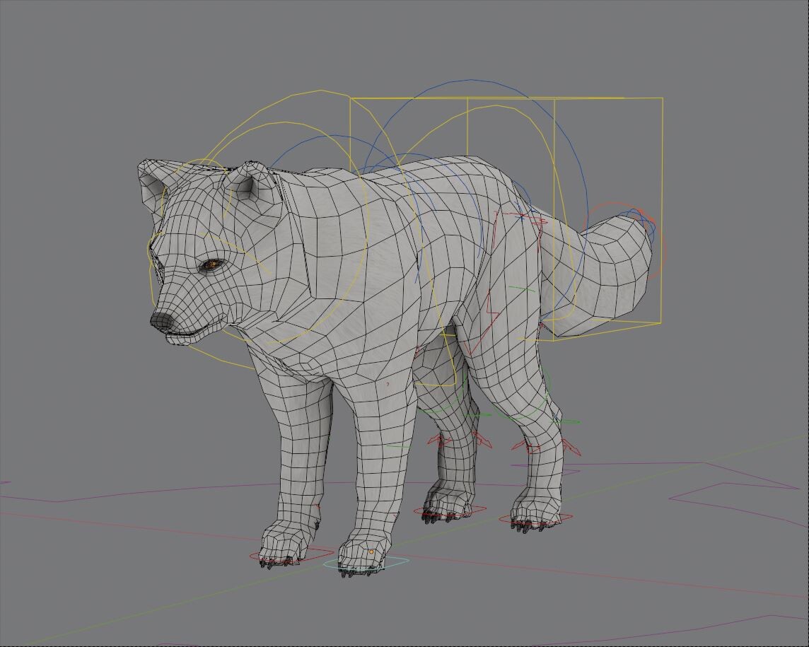 ArtStation - Arctic Fox - rigged game model | Game Assets
