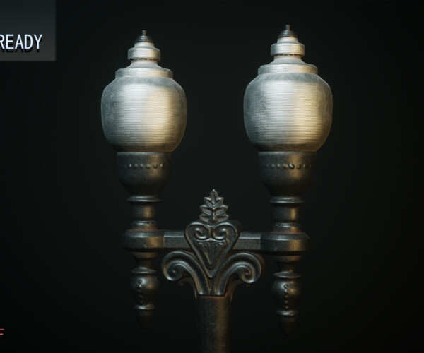 ArtStation - FREE Chicago Street Lantern Prop PBR 4K Game Ready | Game ...