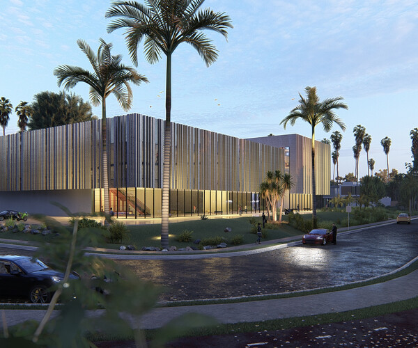 ArtStation - commercial building 3d Revit Lumion modern design | Resources