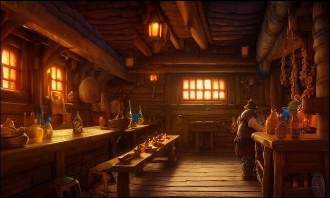 ArtStation - 02 Tavern of the old world 480 jpg artstation pack | Artworks
