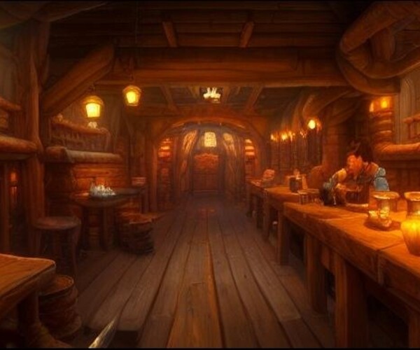 ArtStation - 02 Tavern of the old world 480 jpg artstation pack | Artworks