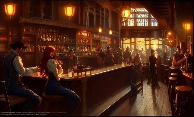 ArtStation - 09 bar country 760 jpg artstation pack | Artworks