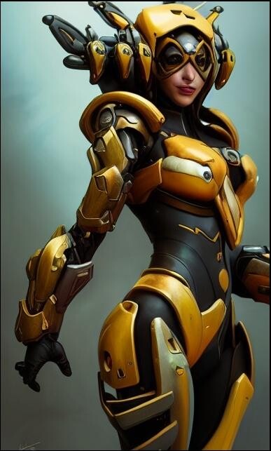 ArtStation - Bee Armor Hero 300 jpg artstation pack | Artworks