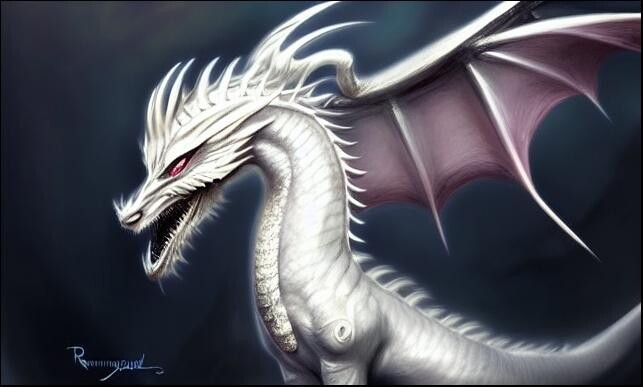 ArtStation - 50 White Dragon 185 jpg artstation pack | Artworks